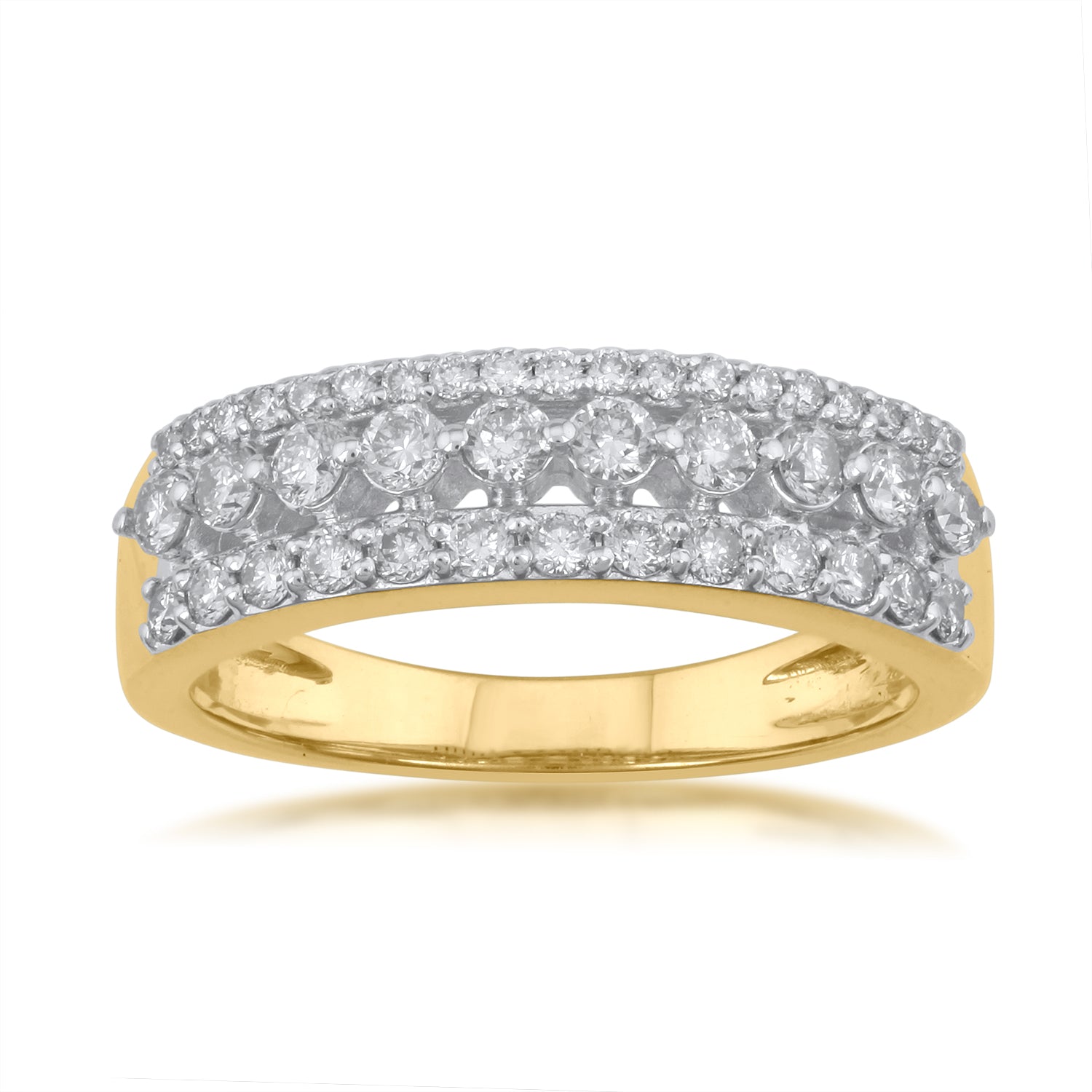 18K YG Band Diamond Ring- 1pc – RB Diamond Jewellers